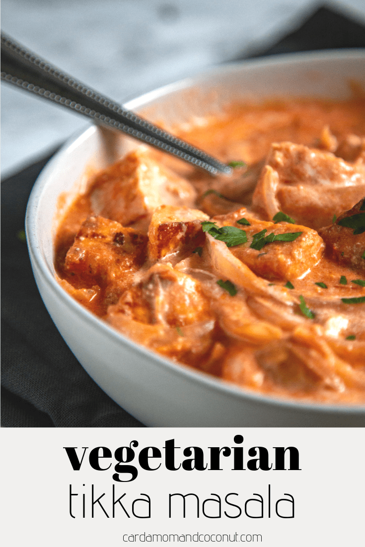 Tofu Tikka Masala with Sauteed Onions - Cardamom & Coconut